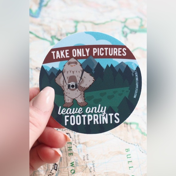 Sentinel Supply | Other | Leave Only Footprints Cute Camping Sasquatch ...